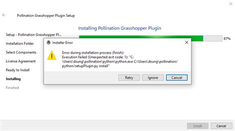 Pollination Installing Error Grasshopper Plugin Pollination Discourse
