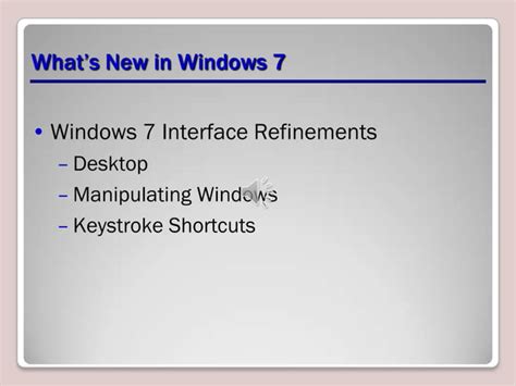 Lecture Lesson 1 Windows 7 Configuration Ppt