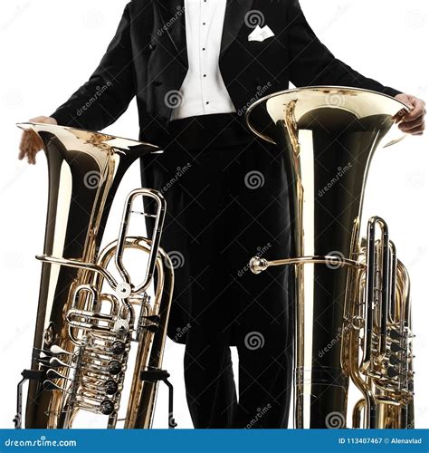 Tuba Player Brass Instruments Stock Image Image Of Brass Orchestra