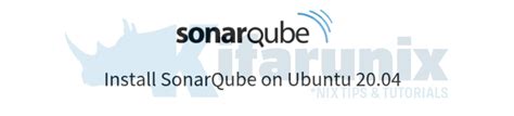 Install Sonarqube On Ubuntu 2004