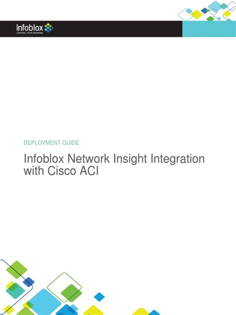 Infoblox Deployment Guide Infoblox Network Insight Integration With Cisco Aci Pdf Pdf