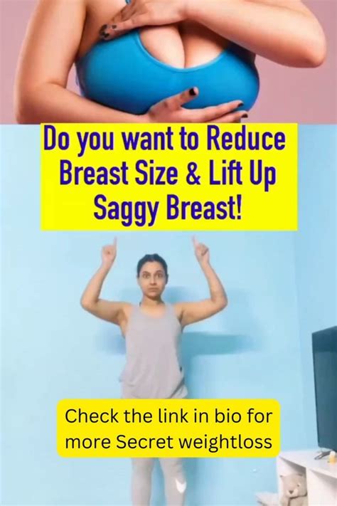 7 Simple Exercises To Reduce Breast Size Quickly At Home Reduce Breast