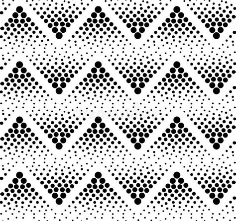 Seamless Black Zig Zag Pattern Stock Vector Illustration Of