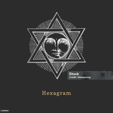 펜타그람과 태양 조각 스타일의 벡터 일러스트레이션 비열하고 신비로운 표지판의 빈티지 파스티치 그려진 스케치 Freemasons에 대한 스톡 벡터 아트 및 기타 이미지