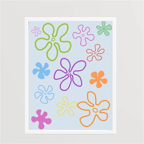 Flores De Bob Esponja Floral Etsy México