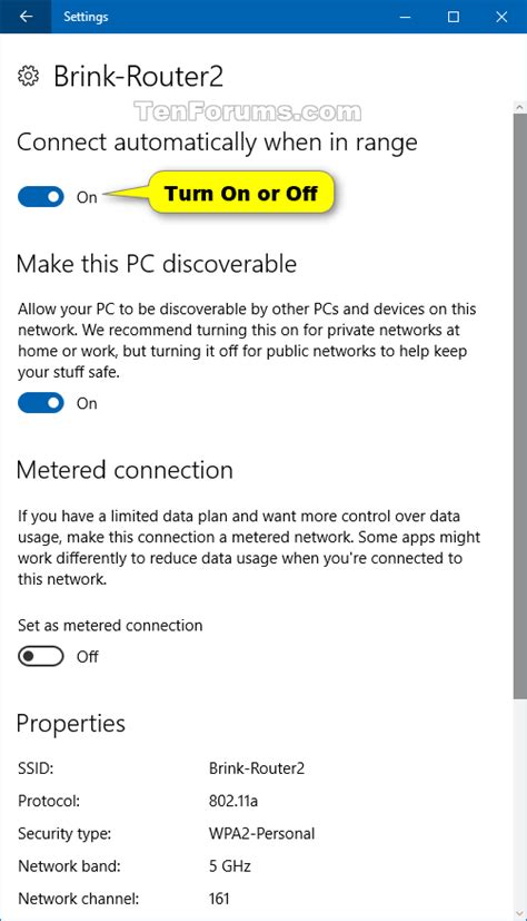 Turn On Or Off Connect Automatically To Wireless Network In Windows 10