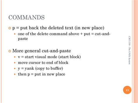 Csci The Unix System Editing Files Ppt Download
