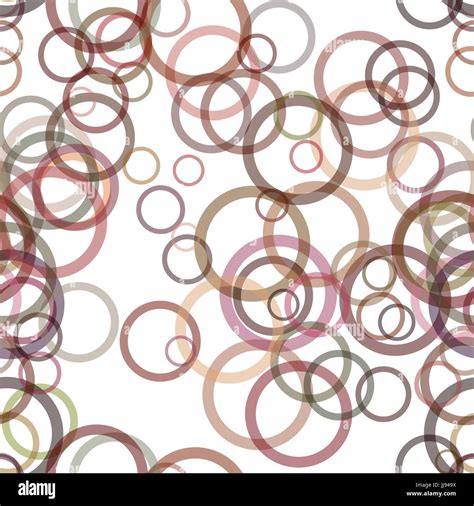 Seamless Abstract Geometrical Circle Pattern Background Vector Illustration From Rings Stock