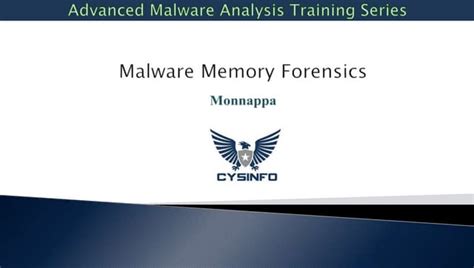 Advanced Malware Analysis Training Session 7 Malware Memory Forensics Pptx