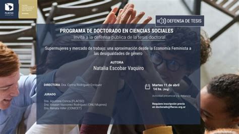 Defensa De Tesis Del Programa De Doctorado En Ciencias Sociales