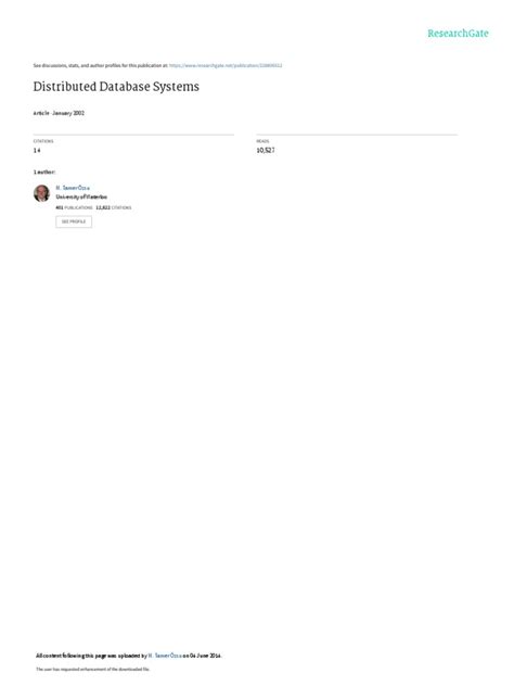 distributed database systems january 2002 pdf database transaction