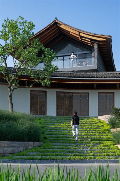 抬院的瞭望，与梯田、竹影、曲檐：遵生小院，四川宜宾 在行建筑 Mooool木藕设计网