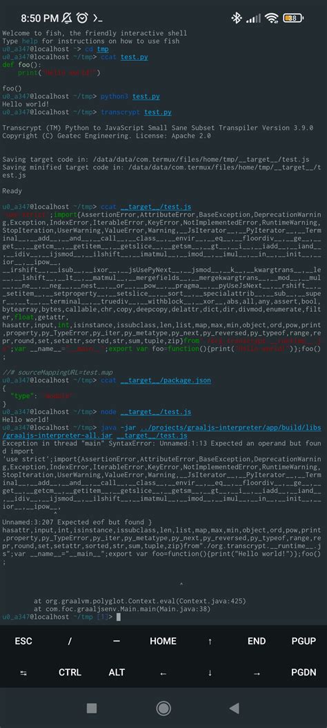python file ran through transcrypt fails to work in graaljs · issue