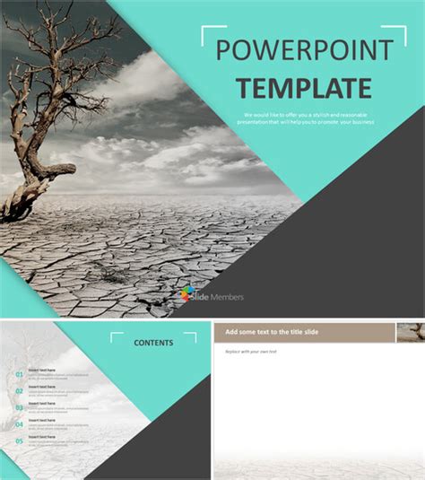 Free Presentation Template Flood Inundation