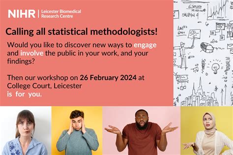 Youre Invited To The Ppie For Statistical Methodology Research Workshop Nihr Leicester