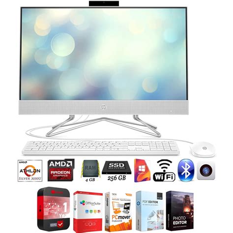 Hp All In One Slim Desktop Pc Athlon U Gb Ram Gb Elite Suite Software Yr
