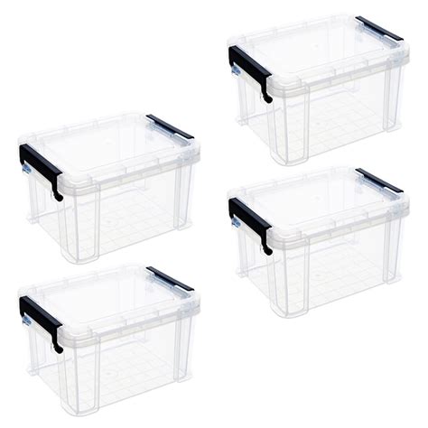 Mini Storage Box Tiny Containers Organizer Small Toiletry Clear Plastic