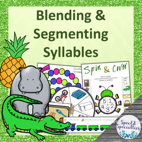 Blending And Segmenting Syllables For Phonological Awareness Made By Teachers