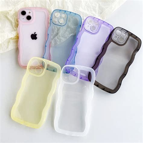 슬림 투명 젤리 웨이브 실리콘 범퍼 갤럭시 S25 S24 S23 S22 S21 S20 울트라 플러스 아이폰 16 15 14 13 12 11 프로 아이폰 Xs 맥스 Xr 심플