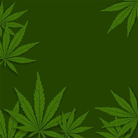 Premium Vector Cannabis Leaf Poster Vector Background
