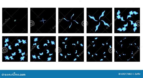 Vfx Effect Storyboard Fire Animation Sprites Vector Flame Video