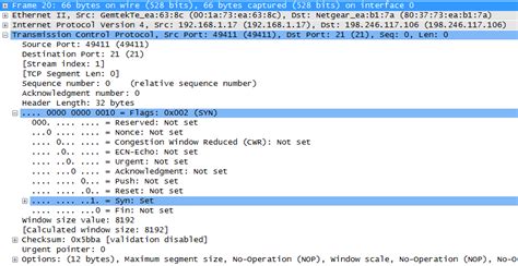 1043 Lab Using Wireshark To Examine Tcp And Udp Captures Answers