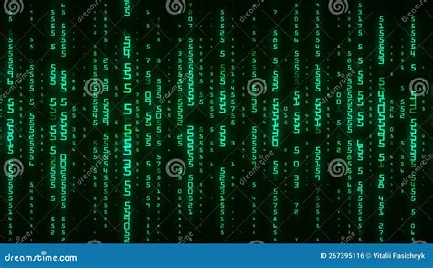Digital Background Green Matrix Coding Or Hacking Concept Abstract Data Concept 3d Rendering