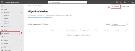Create Or Delete Migration Endpoint In Microsoft 365 Eac