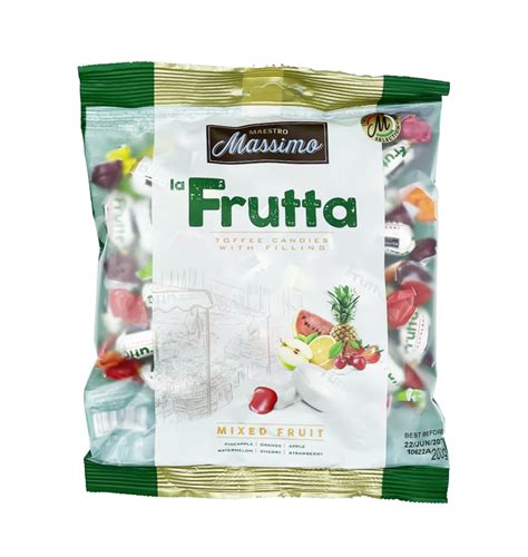 Massimo La Frutta Hard Candies With Filling 200g Gourmet Mix
