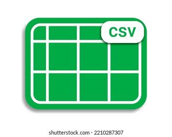 Vector Csv File Format Icon Comma Stock Vector Royalty Free
