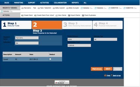 sugarcrm dashboard module volontariat