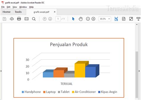 Cara Menyimpan Grafik Microsoft Excel Ke Format Pdf