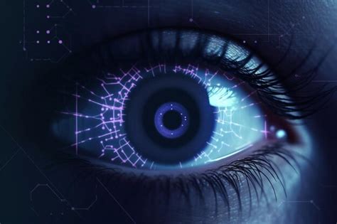 Biometric Eye Scan Premium Ai Generated Image