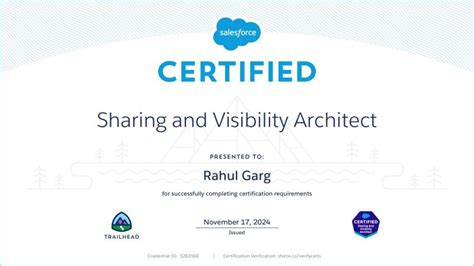 Rahul Garg On Linkedin 🎉 Thrilled To Announce That Ive Officially Earned My Salesforce Sharing