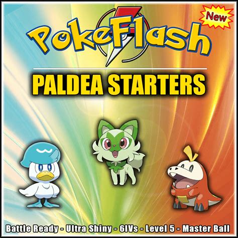 Paldea Starters Scarlet And Violet Pokeflash