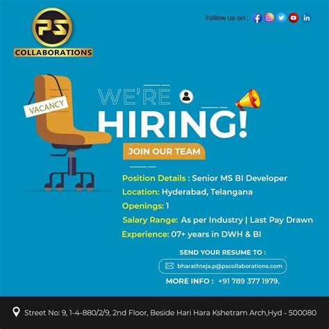 Ps Collaborations On Linkedin Hiring Hiring2023 Hiringalert Hiringimmediately Dreamjob