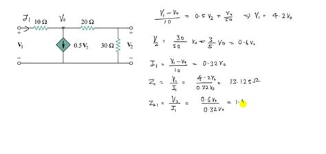 Obtain The Z Parameters For The Circuit In Fig 18 70 Numerade