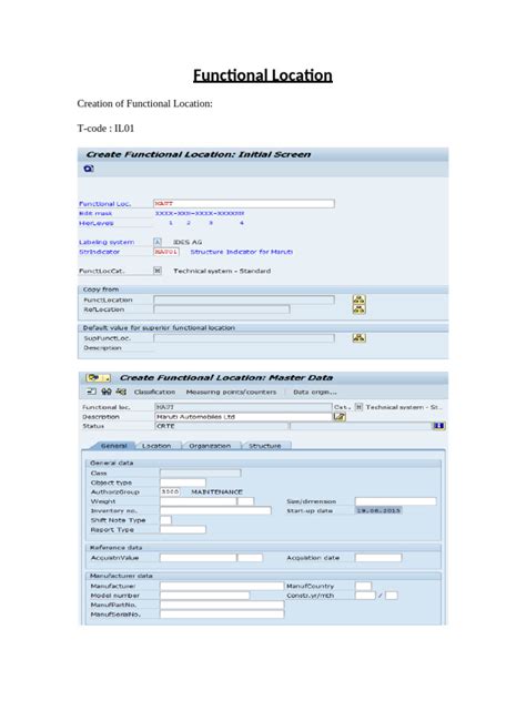 02 Functional Location Creation Pdf