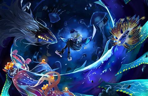 Mizuki Ghoti Of The Deep Beyond Zep Ruby Of The Ghoti And Shif Fairy Of The Ghoti Arknights