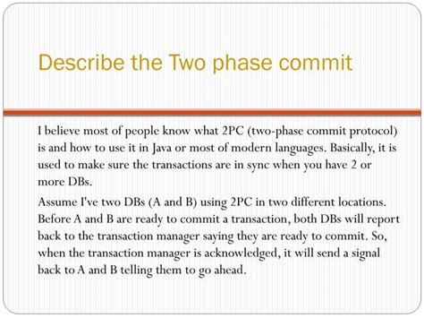 Two Phase Commit Protocol In Dbms Ppt