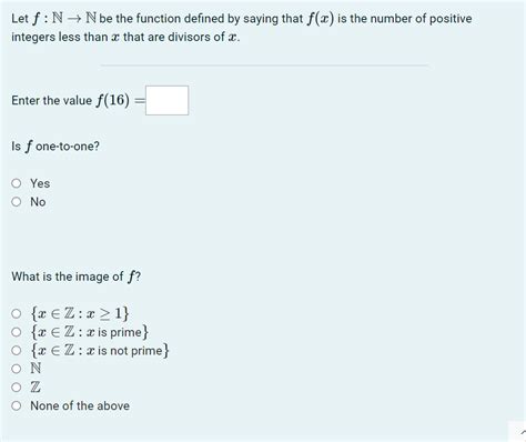 Solved Let Fn→n ﻿be The Function Defined By Saying That