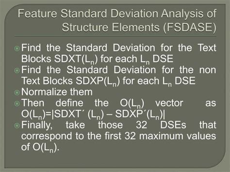 Text Extraction Using Document Structure Features And Support Vector Machines Ppt Free Download