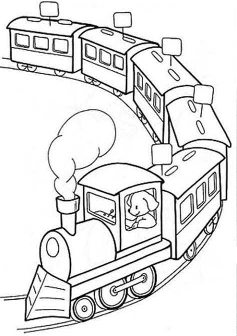Раскраски поезда распечатать