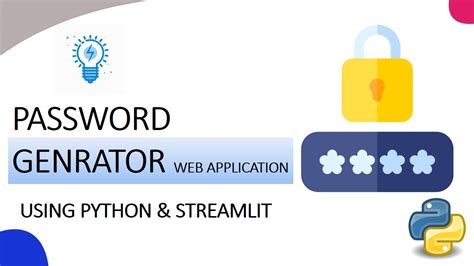 Password Generator Webapplication Using Python And Streamlit L Knowledge