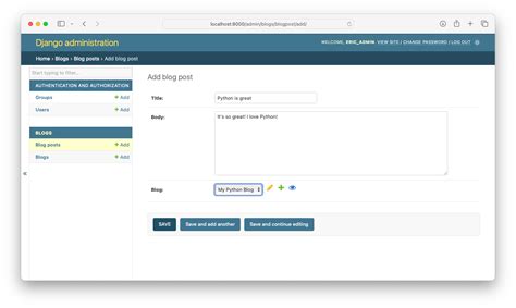 django admin how to build a django admin panel