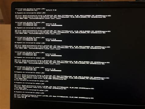Acpi Method Execution Failed After A Uefi Upgrade Rhackintosh