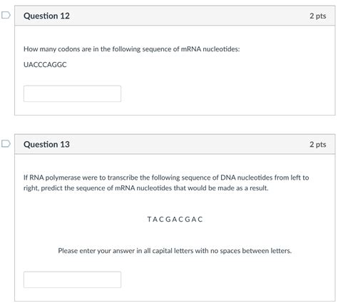 [solved] question 12 how many codons are in the f