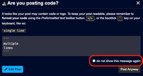 No Im Not Including Code In My Post Site Feedback The Interactive