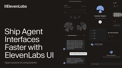 Elevenlabs Ui Open Source Agent Components For The Web