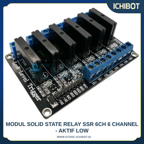 Modul Solid State Relay SSR 6Ch 6 Channel Aktif Low ICHIBOT STORE